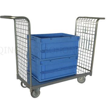 U-Type Rolling Cage | Efficient Material Handling Cart for Warehouses