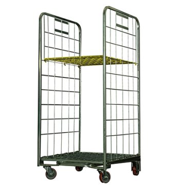 Folding 2 Sided Roll Cages | Nestable A Frame Roll Cages Manufacturer ...
